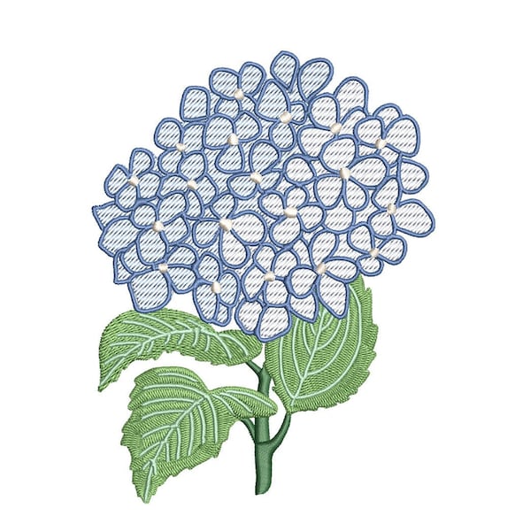 Hydrangea Embroidery - Etsy