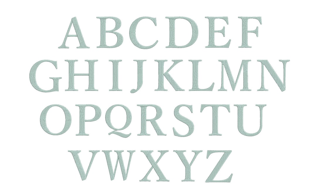 Uppercase 4inch Embroidery Font Matching With Peter Rabbit, Monogram ...