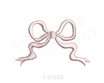 Charming Bow Three Big Sizes Machine Embroidery Design, Lovely Bows ...