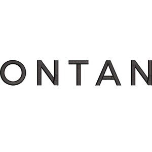 Montana Monogram Font A-Z 3inch Machine Embroidery Font Digital ...