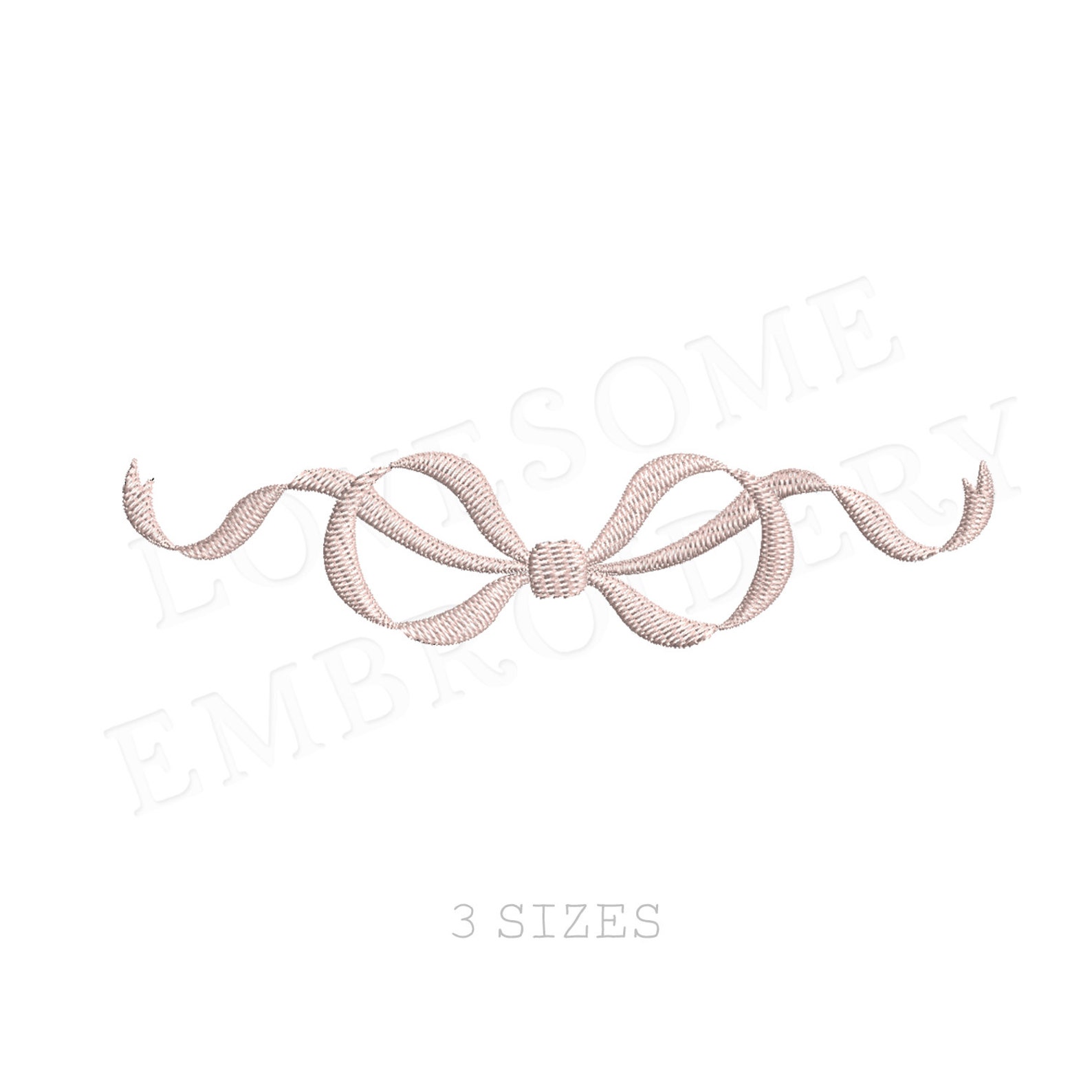 Decorative Bow Three Sizes Machine Embroidery Design, Lovely Bows ...