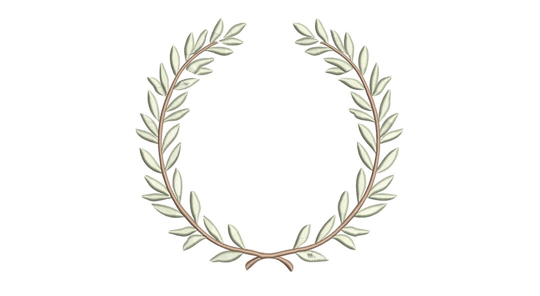 Grace Wreath 6inch Machine Embroidery Design Digital Download ...