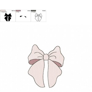 Precious Bow Three Sizes Machine Embroidery Design, Lovely Mini Bows ...