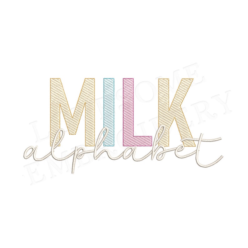 Milk Quick Stitch 1.5inch Monogram BX Font A-Z Machine Embroidery Font ...