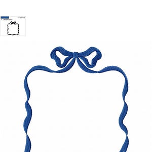 Bow Frame Big Sizes Embroidery Design Multisize, Napkin Bow Frame ...