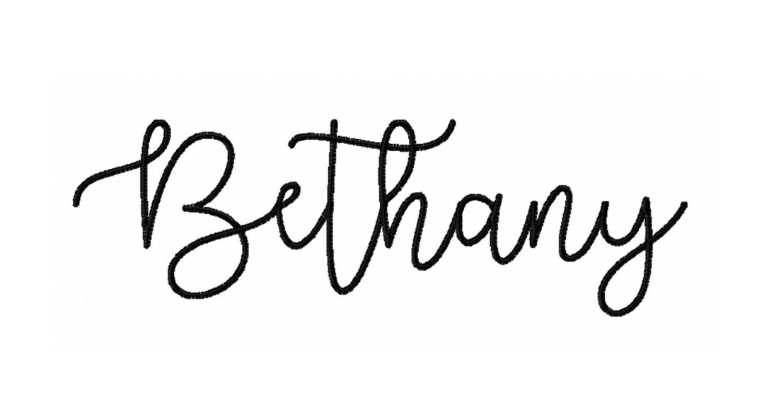 Bethany Script Font A-Z 5inch Machine Embroidery Font Digital Download ...
