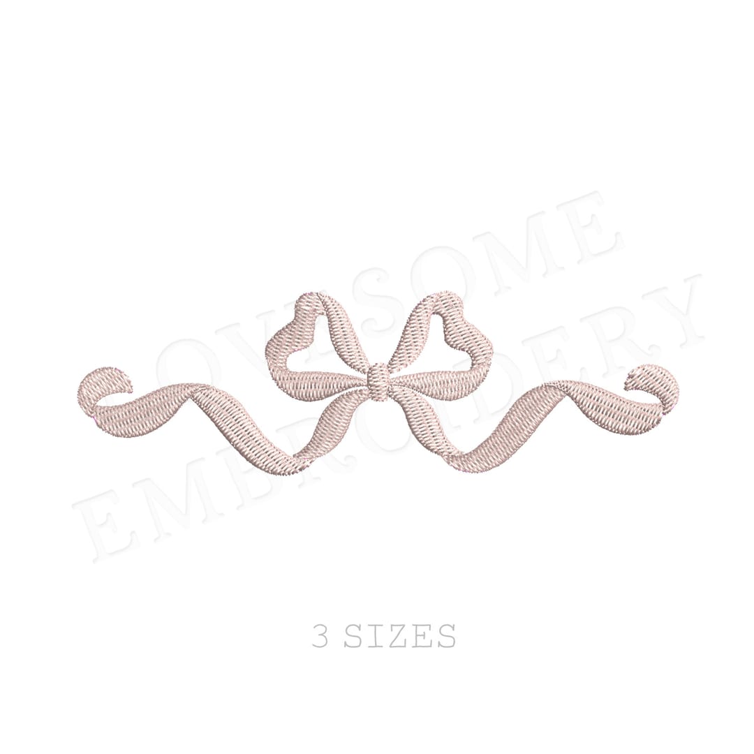 Decorative Bow Three Big Sizes Machine Embroidery Design, Lovely Bows ...