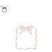 Bow Frame 4x4 Two Sizes Machine Embroidery Design, Lovely Bow Frame ...