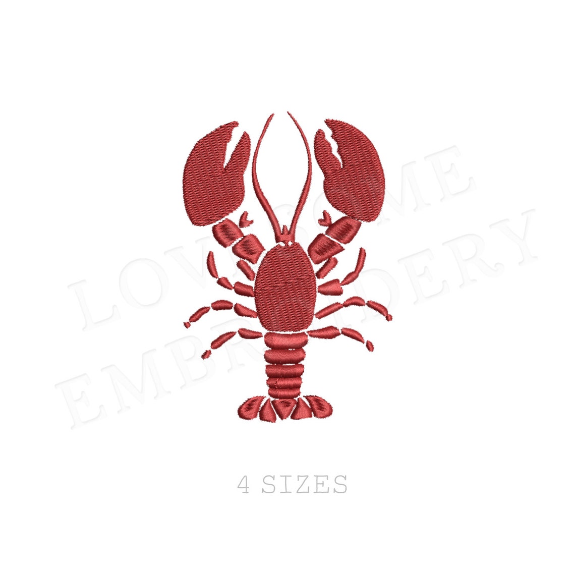 Lobster Mini Embroidery Design Multisize, Nautical Machine Embroidery ...