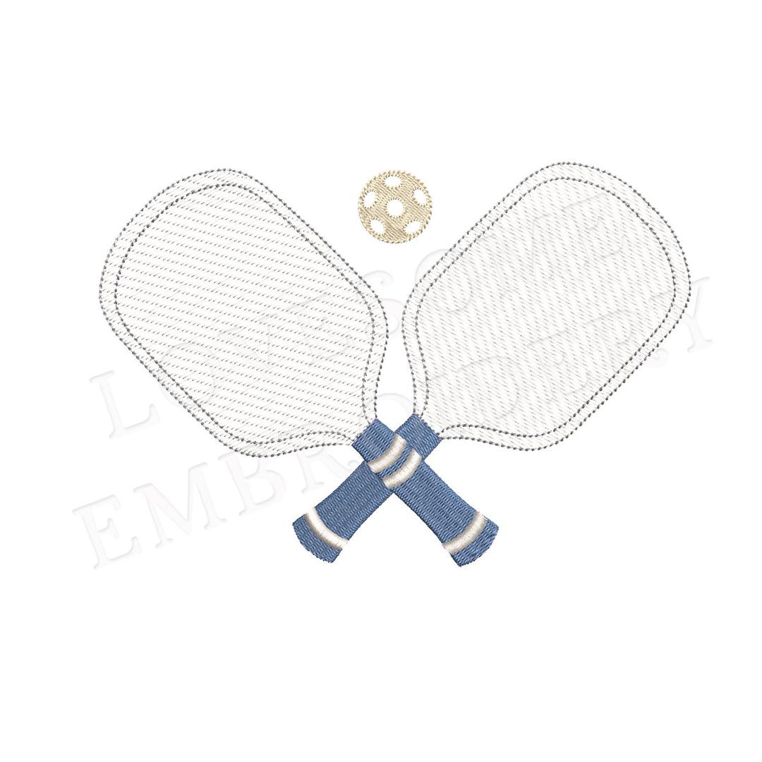 Pickleball Quick Stitch 3inch Embroidery Design, Sports Machine ...