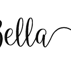 Bella Script Font A-Z 3inch Machine Embroidery Font Digital Download ...