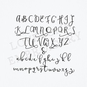 Melody Script 1inch Font A-Z, Fancy Cursive Embroidery Font, Machine ...