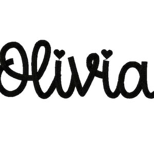 Olivia Script Font A-Z 1.5inch Machine Embroidery Font Digital Download ...