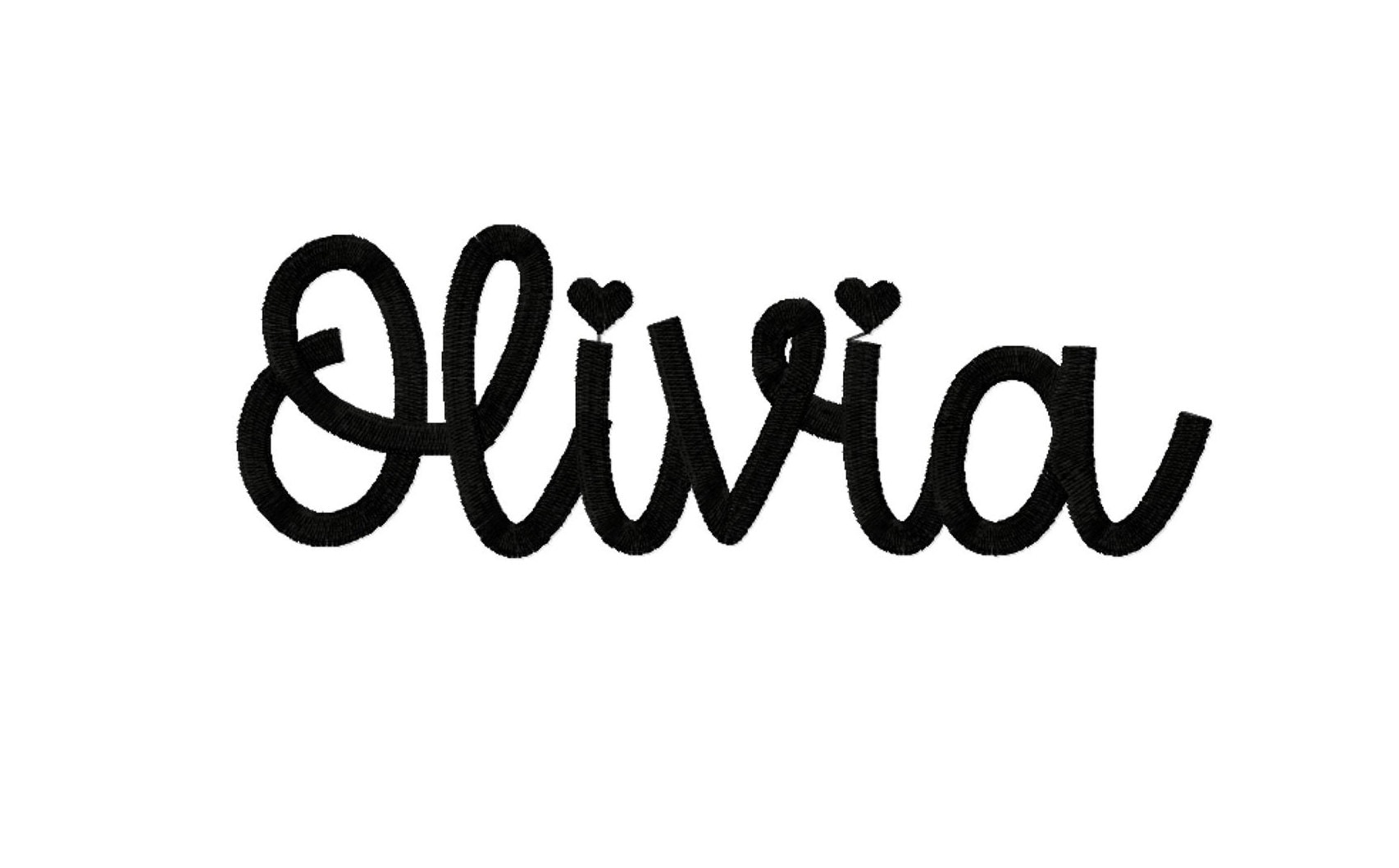 Olivia Script Font A-Z 1.5inch Machine Embroidery Font Digital Download Lovesome Embroidery - Etsy