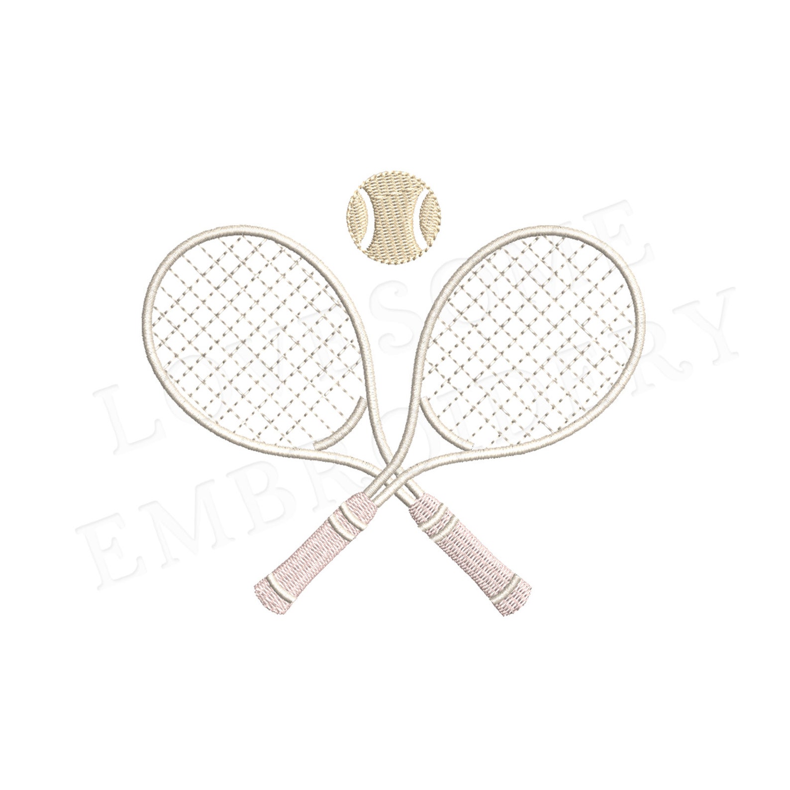 Tennis Rackets 2inch Embroidery Design, Sports Machine Embroidery ...