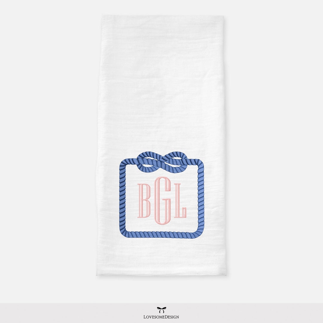 Sailors Knot Rope Frame 4inch Embroidery Design, Nautical Machine ...