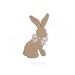 Rabbit With Bow Three Sizes Multisize Machine Embroidery Design Digital ...