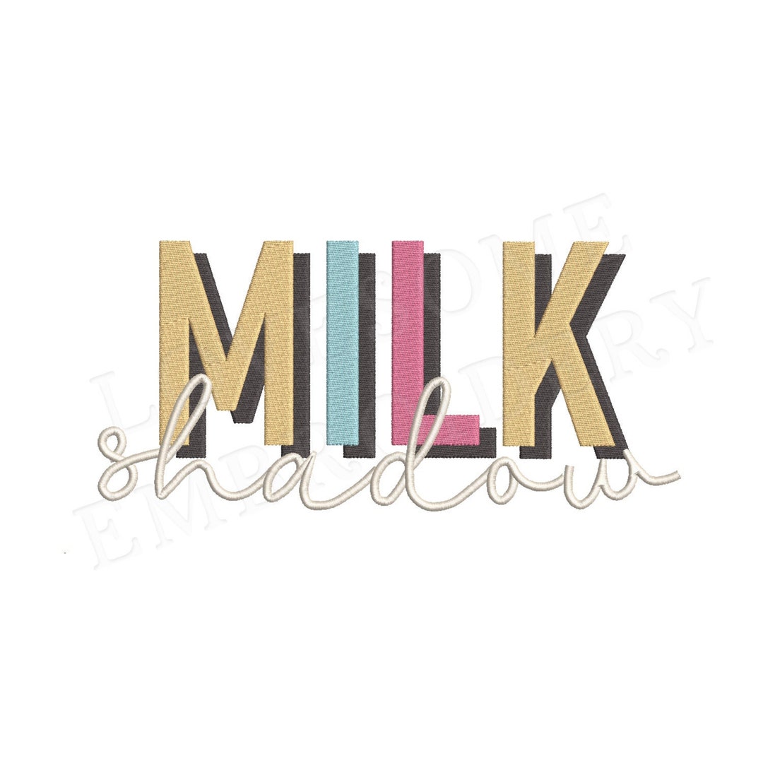 Milk Shadow Monogram 3inch BX Font A-Z Machine Embroidery Font Digital ...