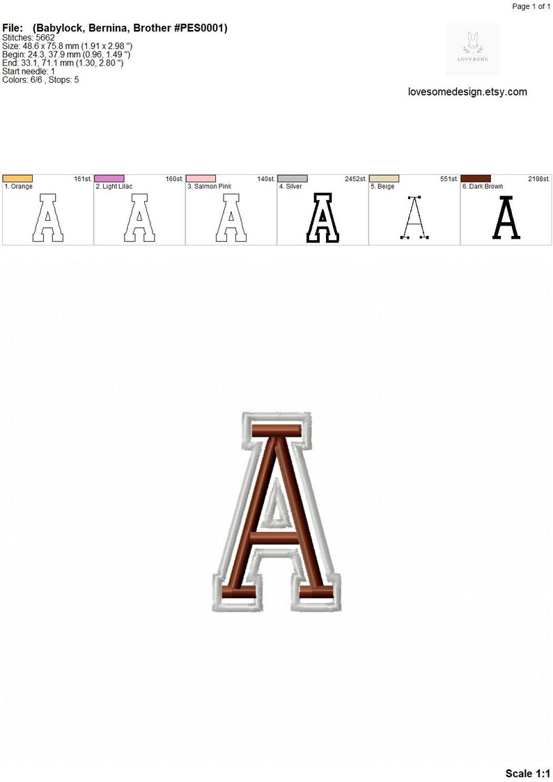 College Applique 3inch Puff Font A-Z Machine Embroidery Sports Letters ...
