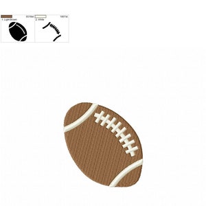 American Football Mini Multisize Embroidery Design, Sports Machine ...