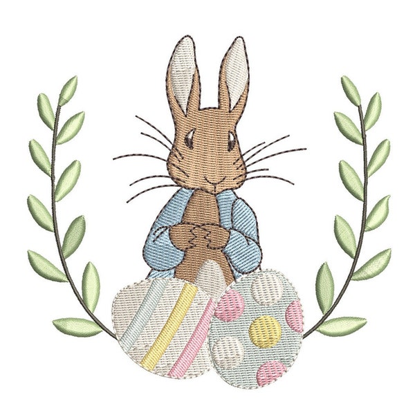 Rabbit Machine Embroidery Design - Etsy