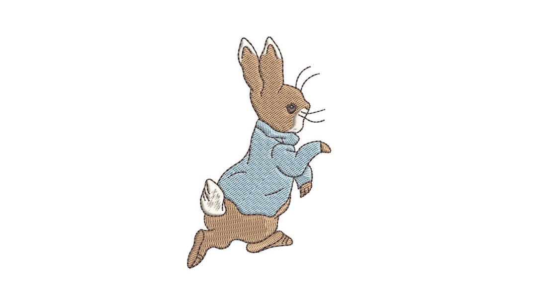 Peter Rabbit 3inch Machine Embroidery Design Digital Download ...