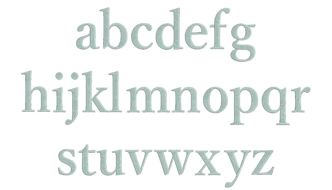 Lowercase 3inch Embroidery Font Matching With Peter Rabbit, Monogram ...