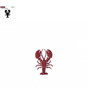 Lobster Mini Embroidery Design Multisize, Nautical Machine Embroidery ...