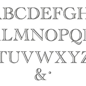 Academia Monogram Font A-Z 1.5inch Machine Embroidery Font Digital ...