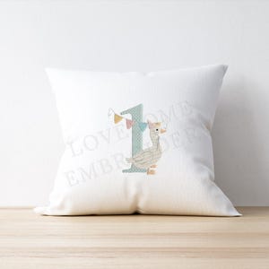 Party Hat Goose Numbers 5inch Bunting 0-9 Machine Embroidery Numbers ...