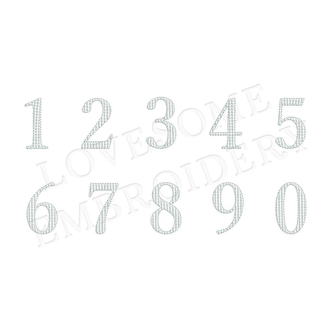 Numbers Matching Quick Stitch With Peter Rabbit 0-9 Three Sizes, 2inch ...