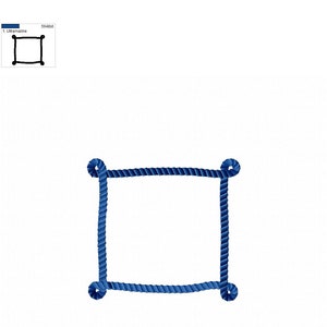 Rope Square Frame Embroidery Design Multisize, Nautical Machine ...
