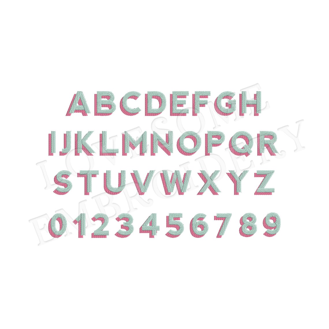 Shadow Monogram 3inch BX Font A-Z Machine Embroidery Font Digital ...