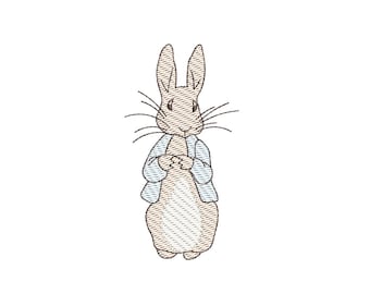 Peter Rabbit 2inch Machine Embroidery Design Digital Download Lovesome ...