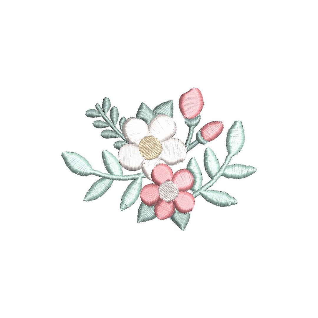 Floral Corsage Multisize Embroidery Design, Floral Embroidery Design ...