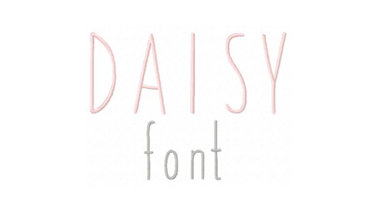 Daisy Embroidery Font A-Z 4inch Machine Embroidery Font Digital ...