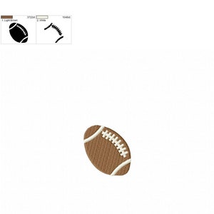 American Football Mini Multisize Embroidery Design, Sports Machine ...