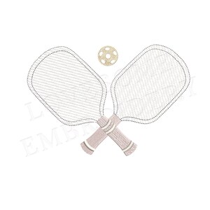 Pickleball Quick Stitch 3inch Embroidery Design, Sports Machine ...