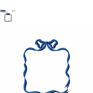 Bow Frame Big Sizes Embroidery Design Multisize, Napkin Bow Frame ...