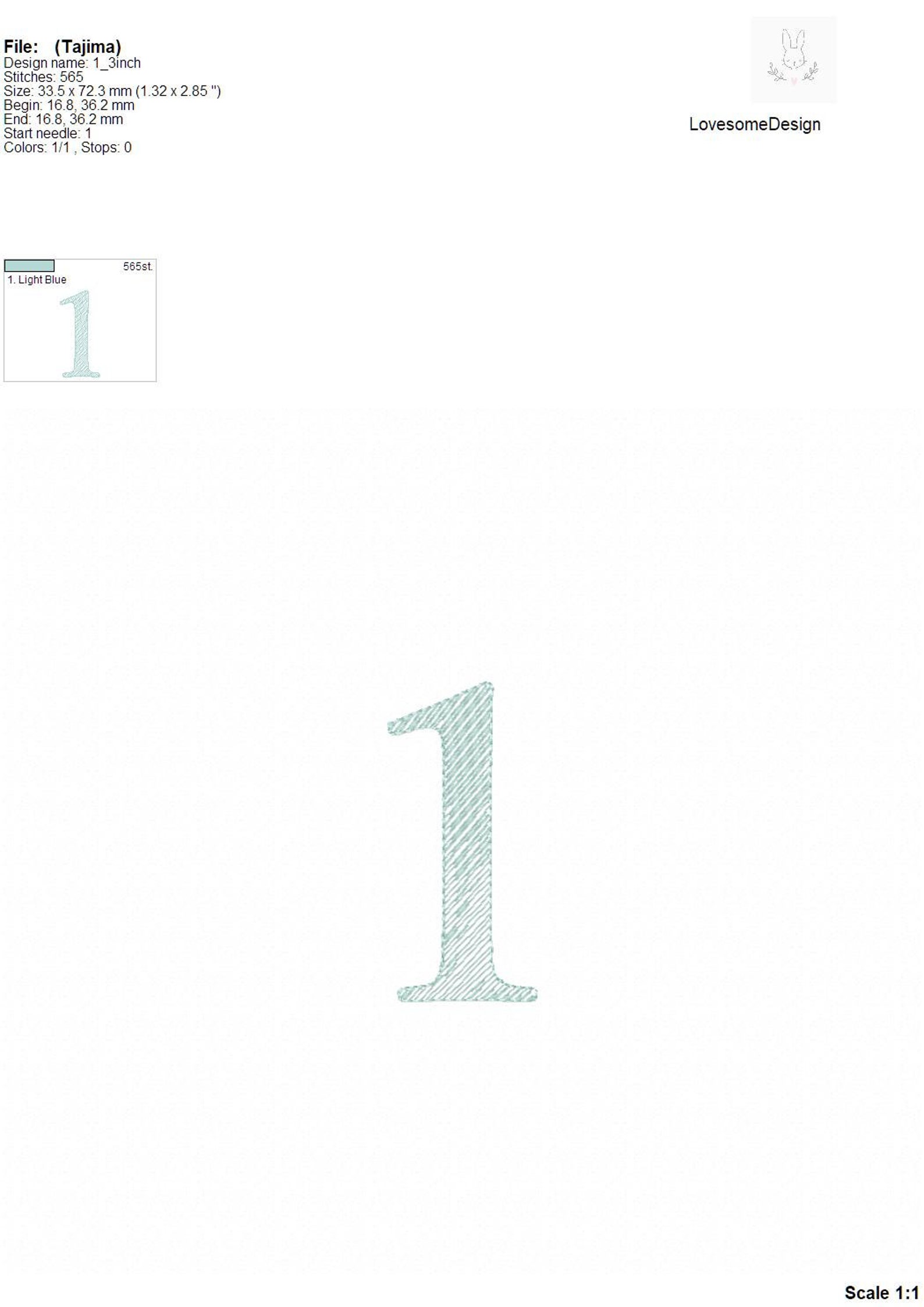 Numbers Matching Quick Stitch With Peter Rabbit 0-9 Three Sizes, 2 ...