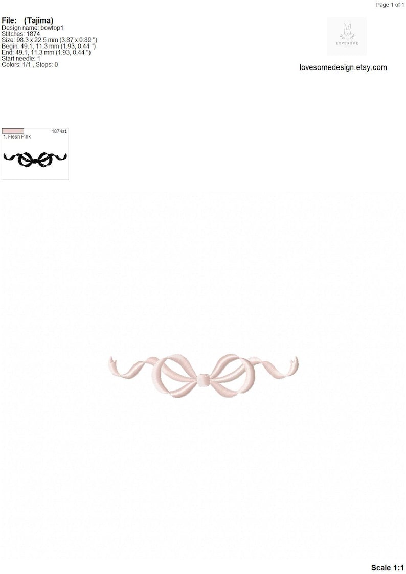 Decorative Bow Three Sizes Machine Embroidery Design, Lovely Bows ...