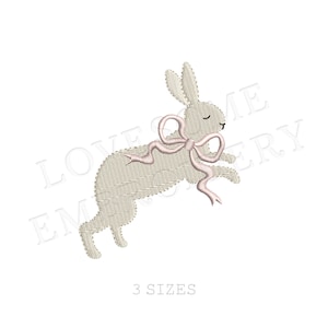 Cute Bunny Three Sizes Machine Embroidery Design, Easter Rabbit With ...