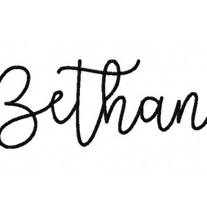 Bethany Script Font A-Z 1inch Machine Embroidery Font Digital Download | Lovesome Embroidery - Etsy