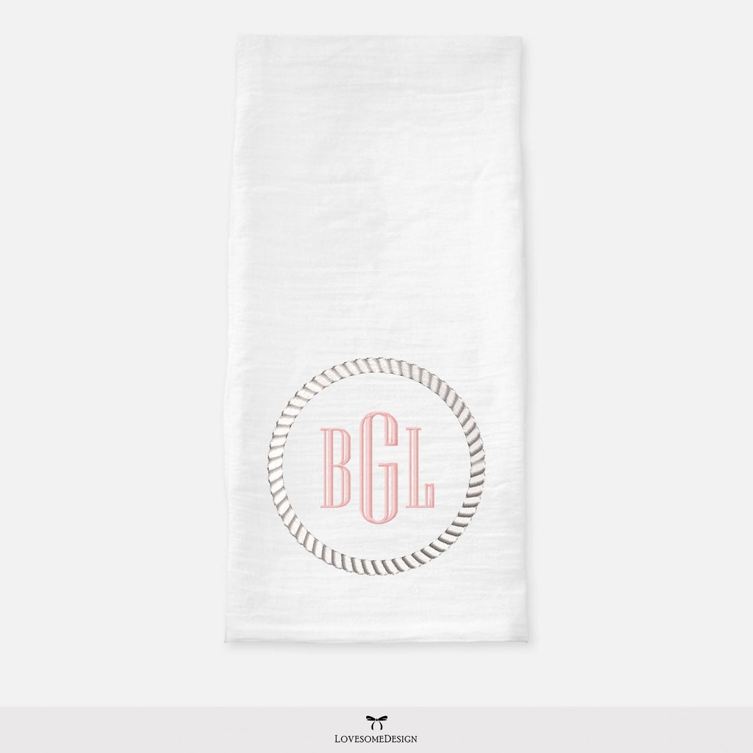 Rope Frame Embroidery Design Multisize, Nautical Machine Embroidery ...