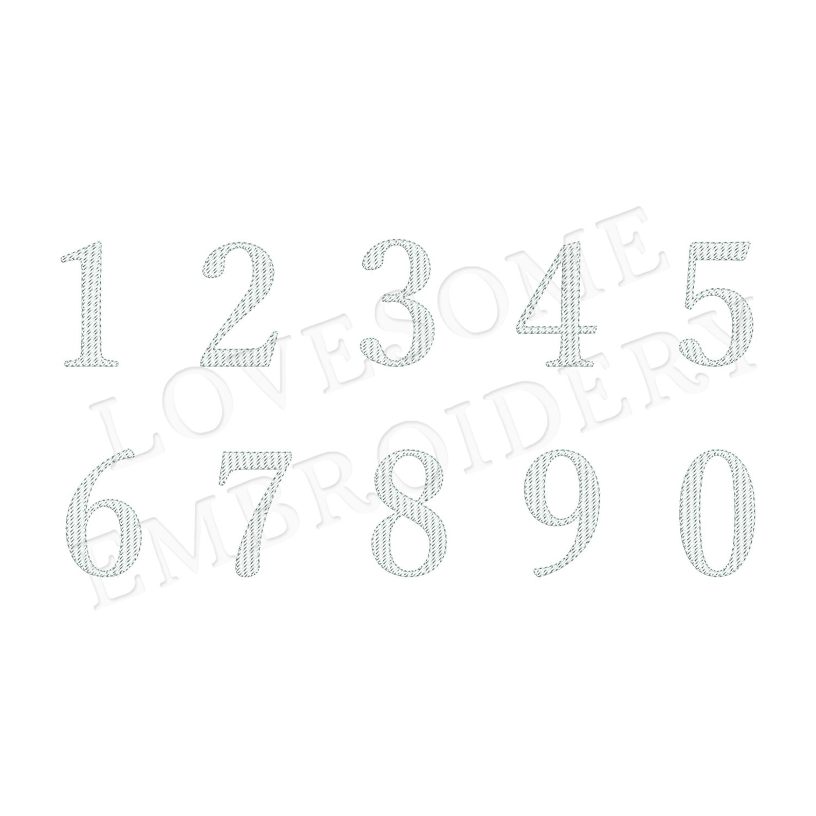 Numbers Matching Quick Stitch With Peter Rabbit 0-9 Three Sizes, 2 ...