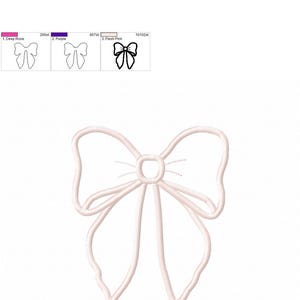 Lovely Side Bow Sweatshirt Applique Four Sizes Machine Embroidery ...