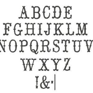 Tailor Monogram Font A-Z 1.5inch Machine Embroidery Font Digital ...