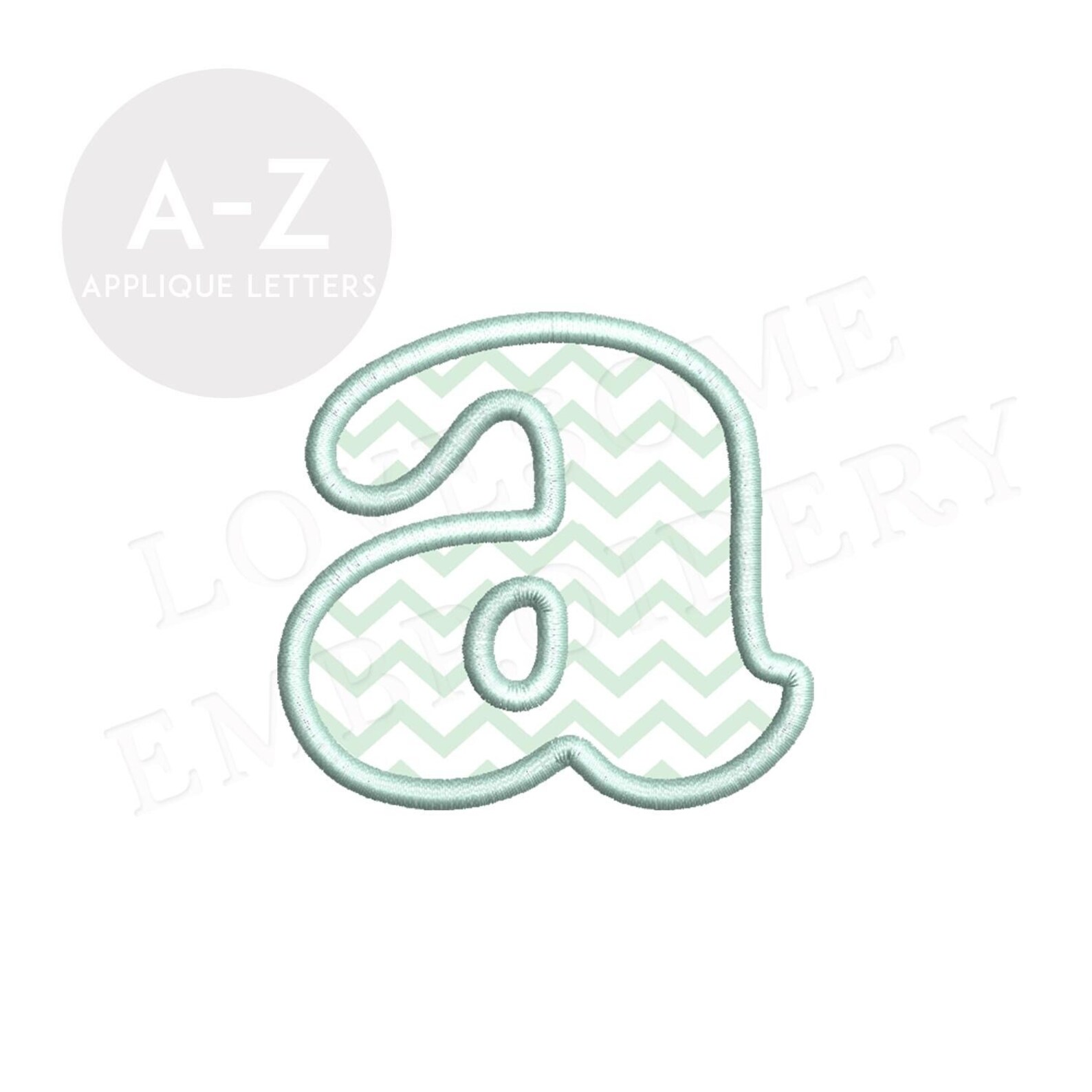 Cooper 3.5inch Applique Lowercase Letters A-z Embroidery BX Font ...