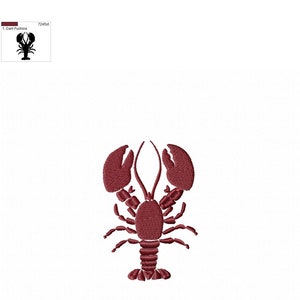 Lobster Mini Embroidery Design Multisize, Nautical Machine Embroidery ...