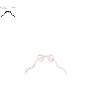 Romance Bow Five Sizes Machine Embroidery Design, Lovely Mini Bows ...